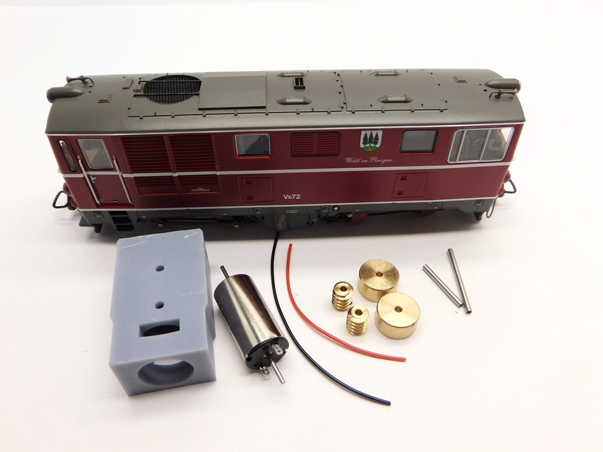 micromotor HSR006C motor ombouwset voor Roco ÖBB Rh 2095, DR V 60 K ...