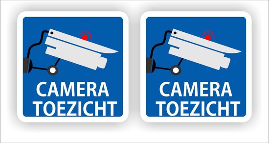 Cameratoezicht sticker set van 2 stuks | bol