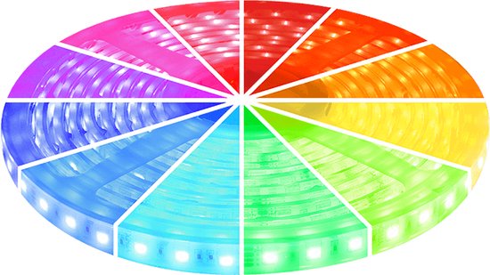 LED strip 5m 24V RGB IP68 300 SMD 5050 LEDS | bol