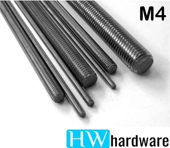 Draadeind M4 x 300mm (10 stuks) | bol