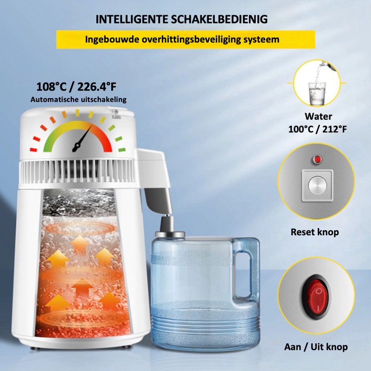 Waterontharder - Waterontkalker - 4 Personen - RVS - Zilver | bol.com