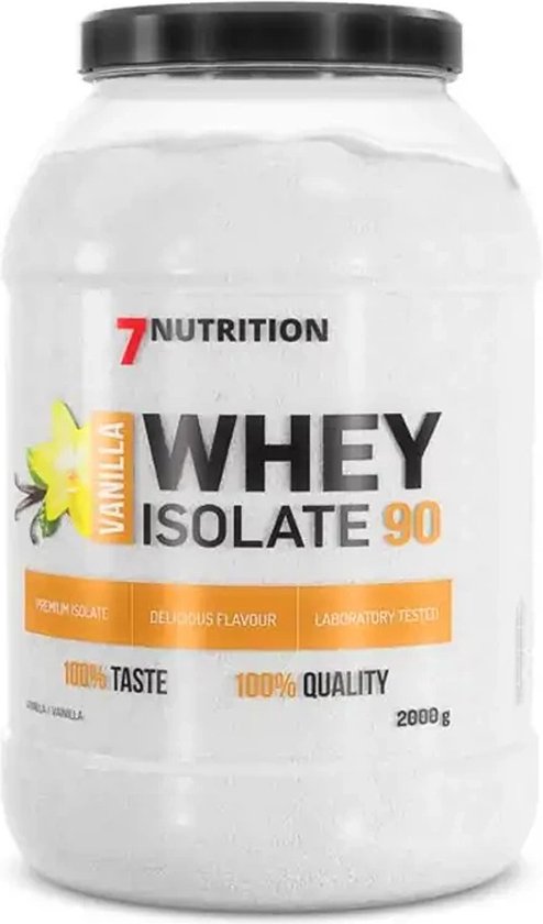 7Nutrition - Whey Isolate 90 - Wei eiwit isolaat - 81g/85g protein - Vetvrij -... | bol.com