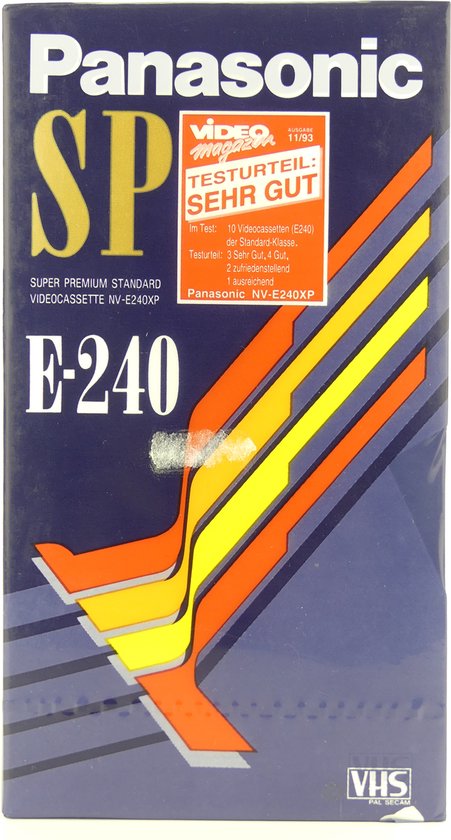 Panasonic SP E-240 VHS Video Cassette 2 Pack | bol