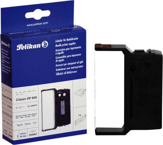 Lint Pelikan Citizen DP600 nylon zwart rood | bol.com