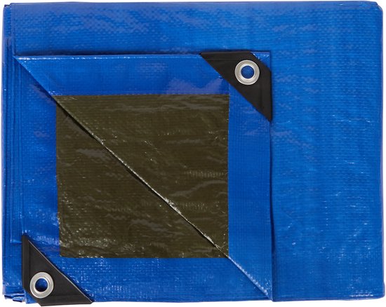 Dekzeil - 3 x 4 meter - Waterdicht zeil - Met metalen ogen om te ...
