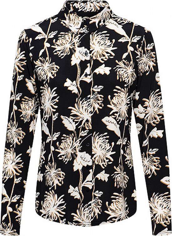 &Co Women blouse Lotte Flower - Black | bol