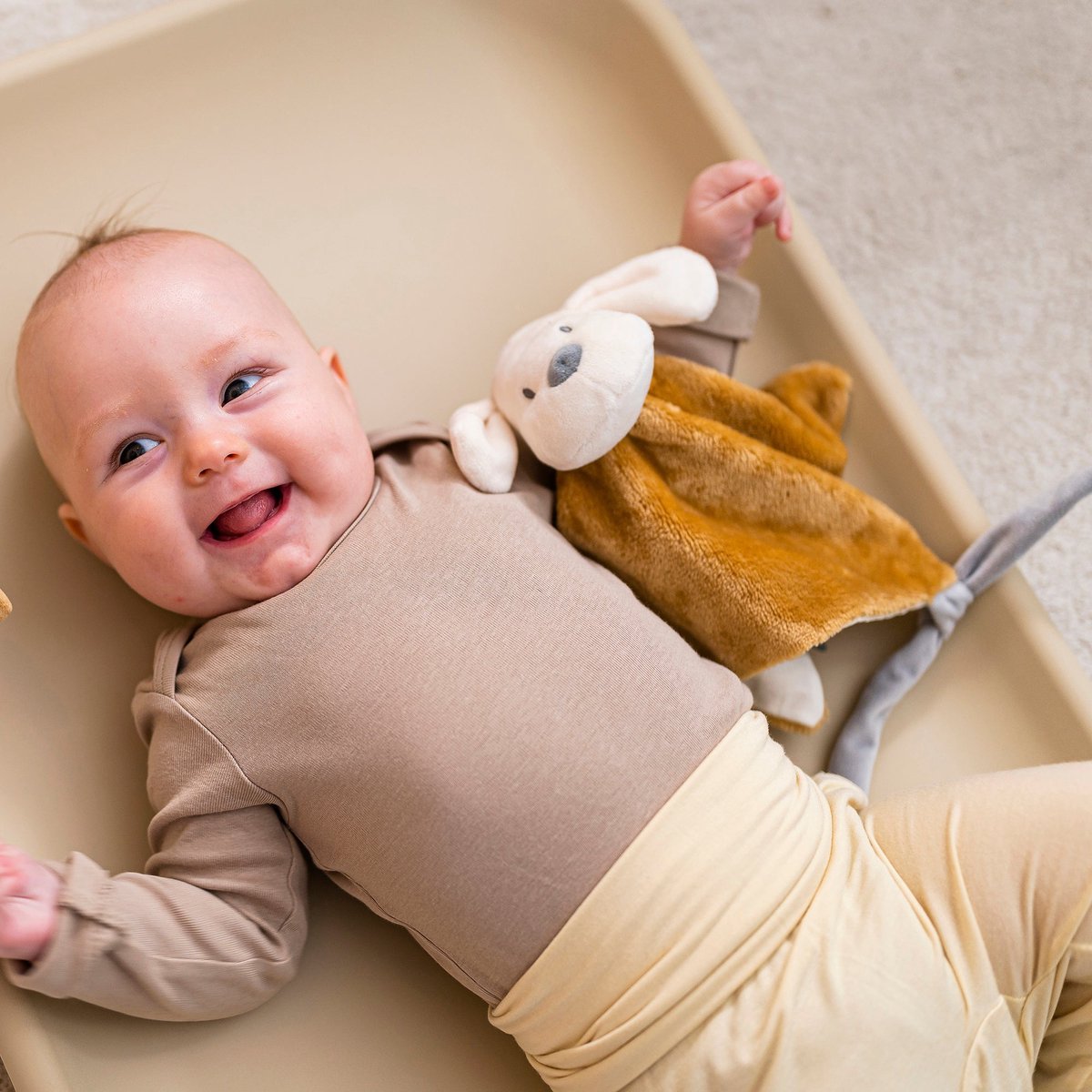 Nattou Hond Charlie - Knuffeldoekje - Doudou - Karamel - 40 cm | bol.com