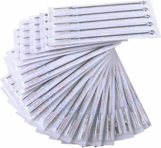 50x tattoo naalden, tatoeage naalden in verschillende maten 3RL 5RL 7RL 9RL 5RS 7RS... | bol.com