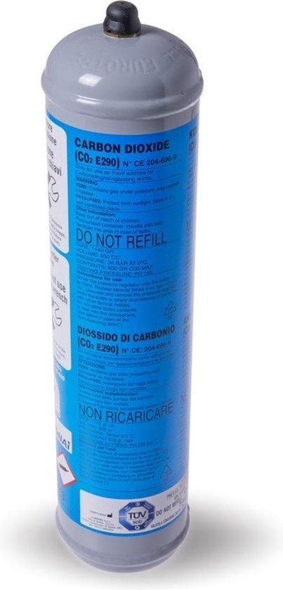 CO2 E290 Fles / E290 Cilinder / Zuurstof Vulling 600 gram / Koolzuur ...