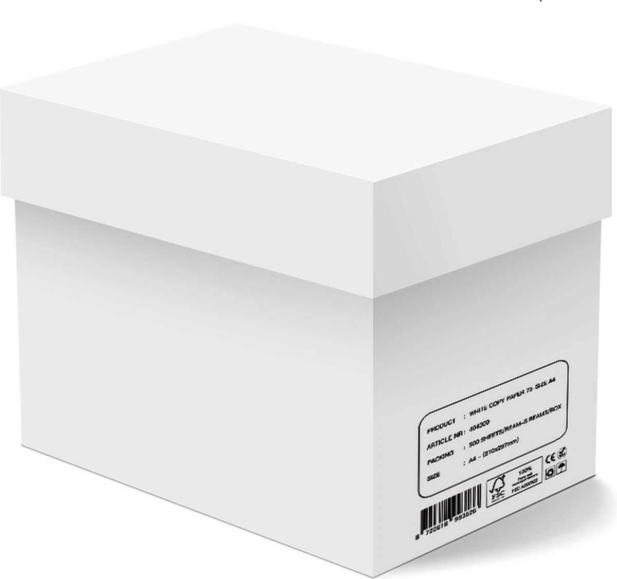 Printpapier Wit A4 75 gram 1 doos 5 pakken met 500 vellen | bol.com