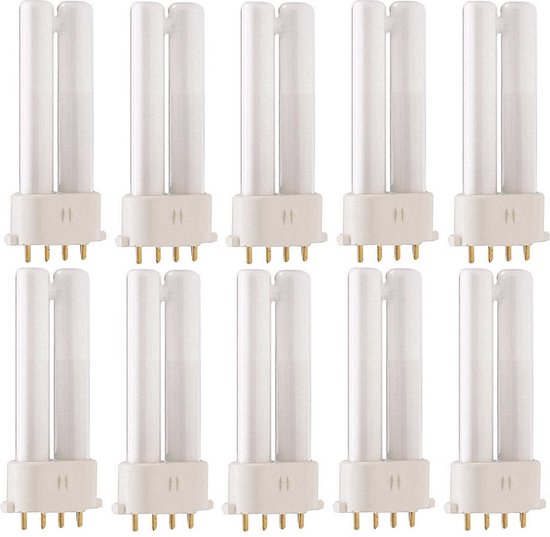 OP=OP 10 stuks Philips Master PL-S 9W/827 4P | bol