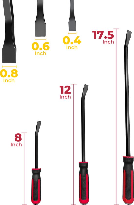 Rotation Tools - Pry bar set - TC 18116 - 3pcs | bol