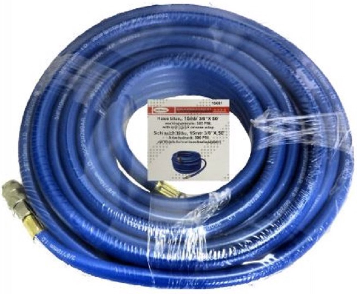 Stahlkaiser Persluchtslang 15 mtr blauw 3/8'' x 50'' | bol.com
