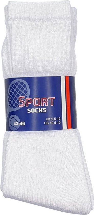 8 paar Sportsokken wit maat 39-42 | bol