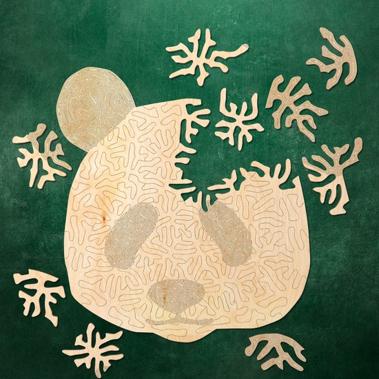 Panda houten dieren puzzel | Uitdagende jigsaw puzzels uit Nederland ...