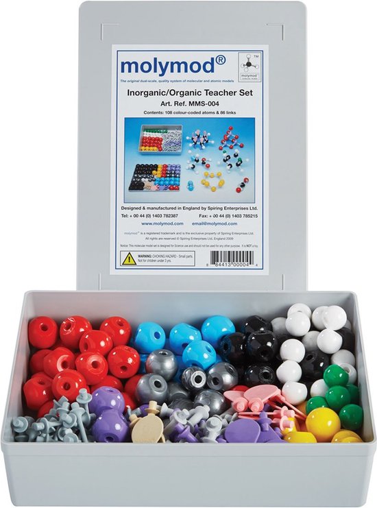 Molymod MMS-004 - Moleculen Bouwdoos Inorganic/Organic Teacher set | bol