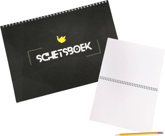 Schetsboek A4 'Zwart' | Fotofabriek schetsblok | Tekenblok | Schetsboek ...