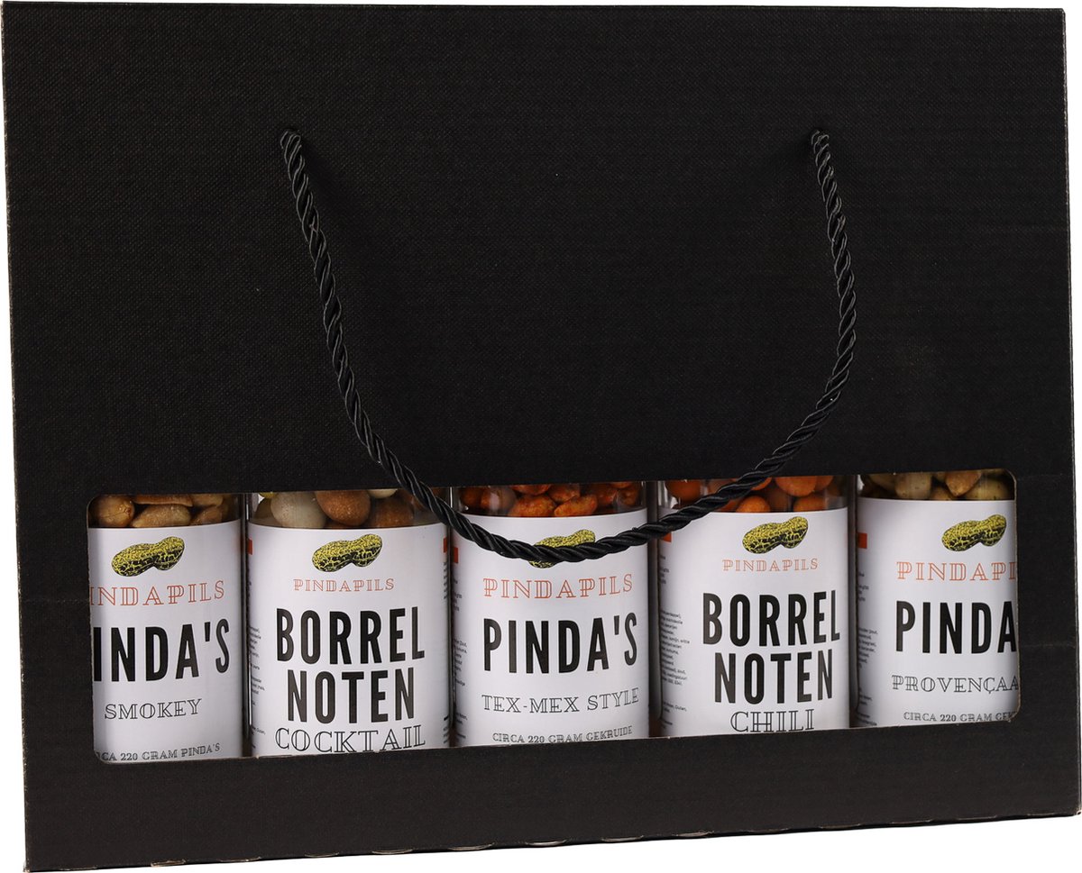 PindaPils - Doos 5 flessen - Borrelnoten - Valentijn - Cadeau | bol
