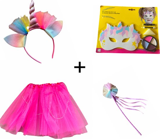 Eenhoorn Unicorn rok - carnavalskleding- met staf - carnaval - eenhoorn ...