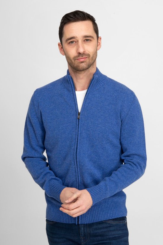 Suitable - Vest Wol Blend Blauw - Heren - Maat M - Modern-fit | bol.com