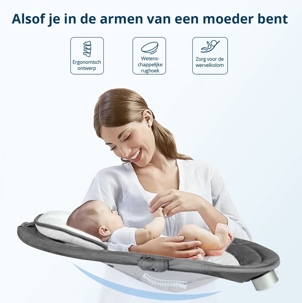 Elektrische Wipstoel - BabySchommel - Elektrische Baby Bed - Baby ...