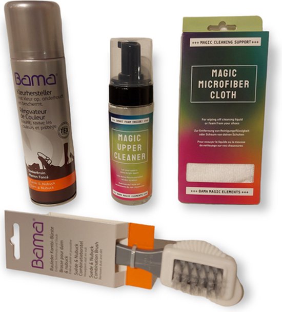 Bama Set Kleurhersteller Spray Bruin Suède en Nubuck Combi Deal Gift ...