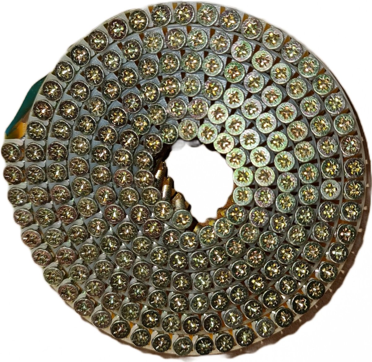 TACKER schroeven op rol - 4x35mm - pz2 kruiskop - geel verzinkt ...