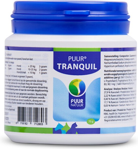 PUUR Tranquil Hond & Kat & Paard 75 gr | bol