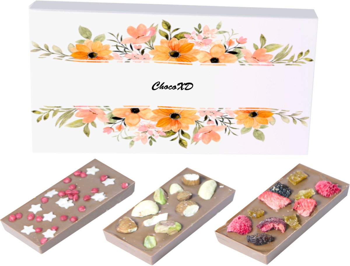 Koningsdag fairtrade chocolade repen - Chocolade met fruit en noten ...