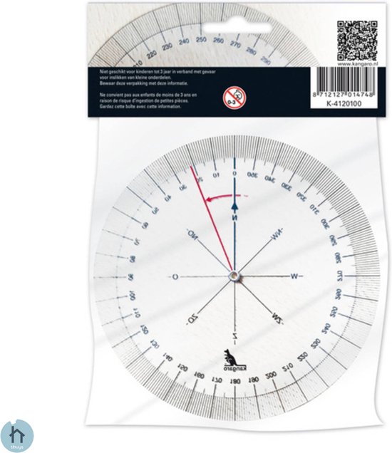 Thuys - Koershoekmeter - Gradenboog Transparant - Plastic - 360 Graden ...