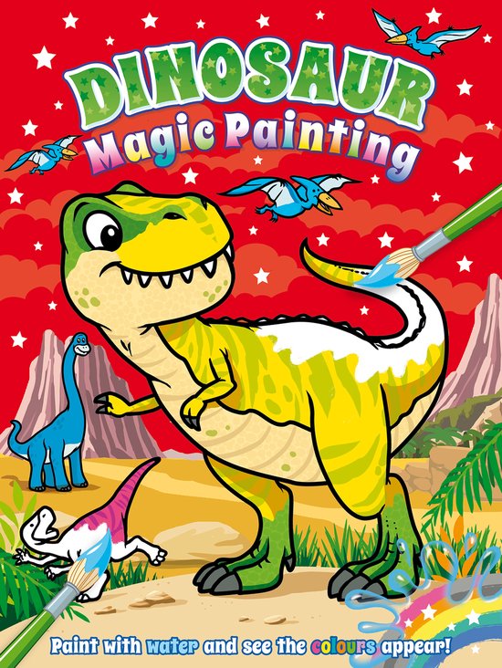 Magic Painting Colour and Create- Magic Painting: Dinosaurs ...