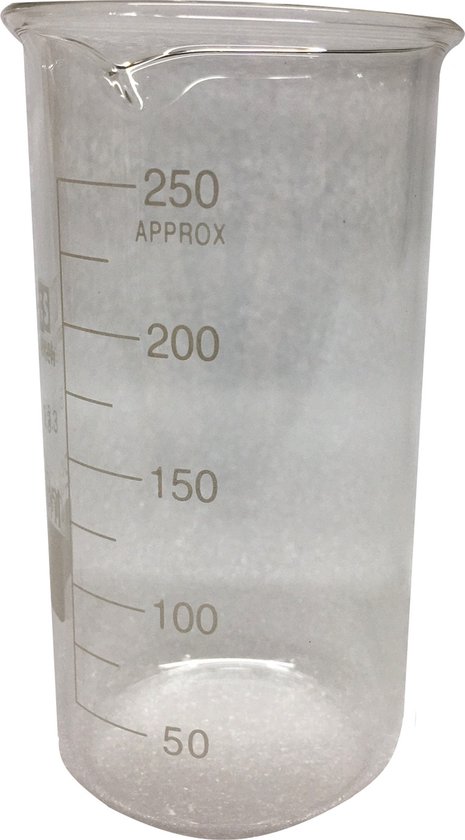 Bécher 250 ml haut modèle gradué résistant à la chaleur | bol.com