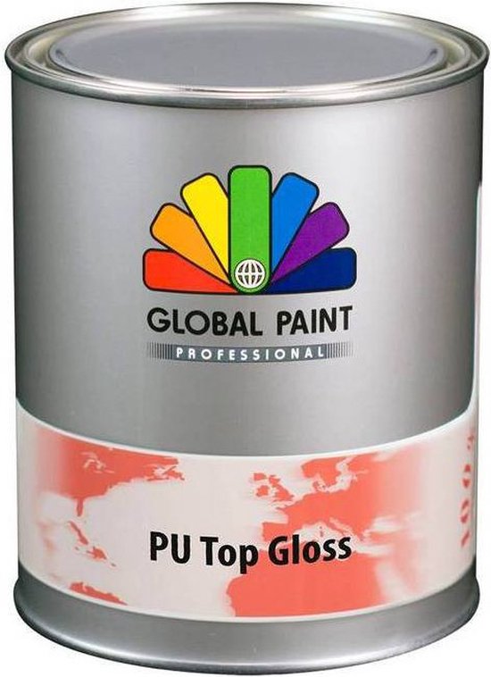 Global Paint Pu Top Gloss | Hoogglans | Wit | 0,5 l | Duurzaam ...