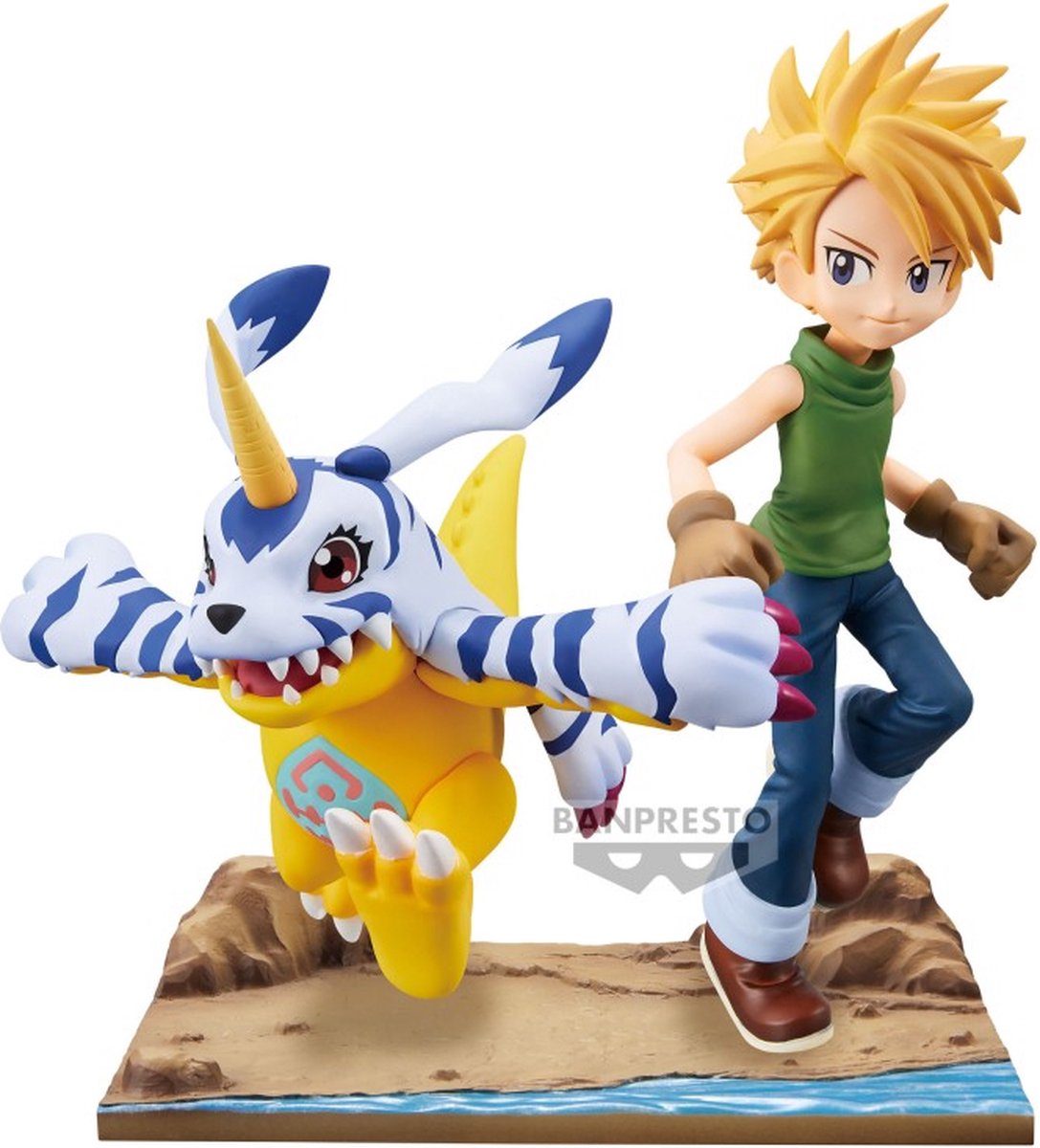 Digimon Yamato & Gabumon Figure DXF-Adventure Archives PVc Statue 15cm ...