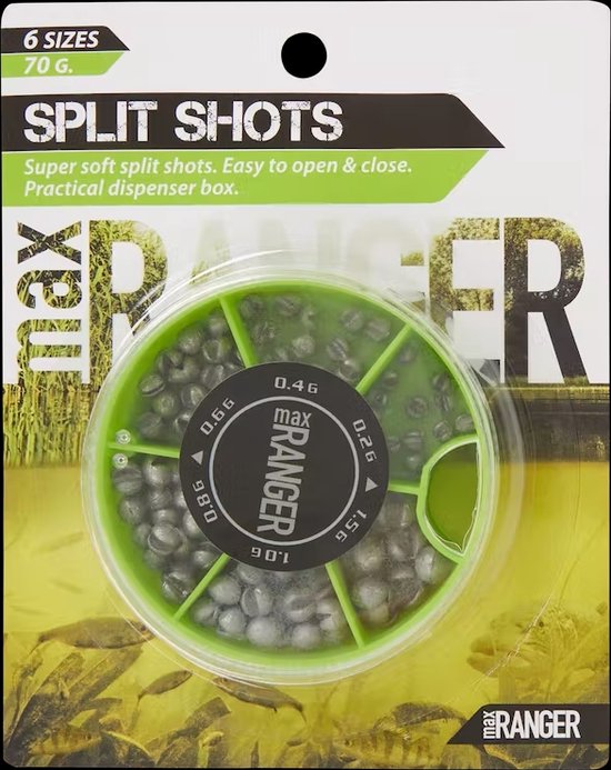 MAX Ranger Loodhengel - Zachte loodhagel - Balansdobbers 6 maten | bol