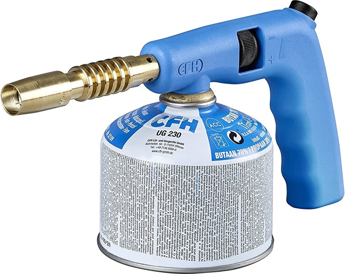 CFH Compacte Soldeerbrander PC 140 - 730°C - Piëzo-ontsteking | bol.com