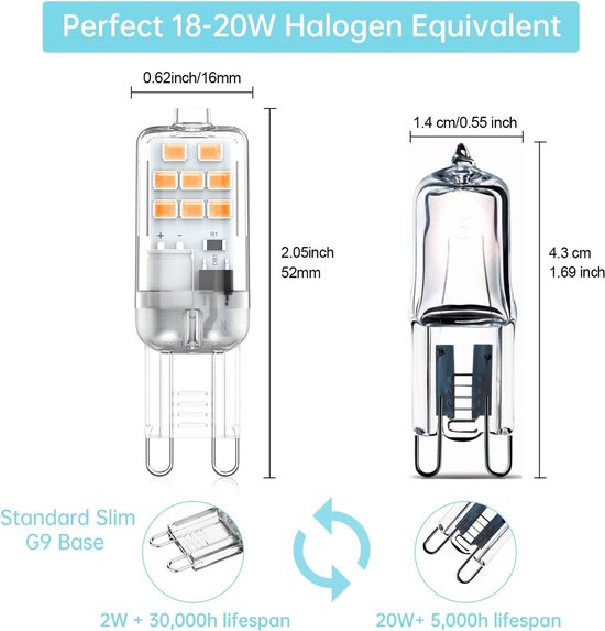 Eco.Luma G9 LED-lamp | 10 Stuks | bol.com