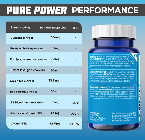 Pure Power Performance | Maximum Energy Booster | Energie Super Booster ...
