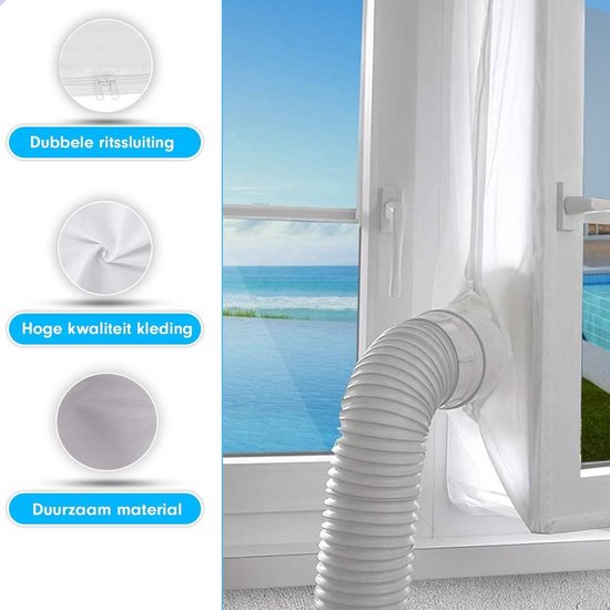 Raamafdichtingskit - Mobiele Airco - 400 CM - Window Kit - Universeel ...