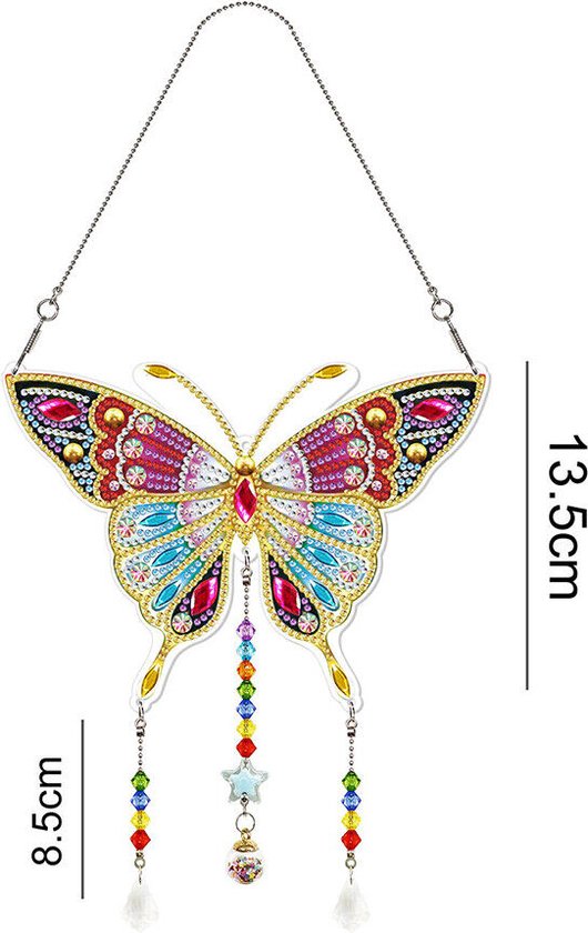 diamond painting raamdecoratie - Vlinder | bol.com