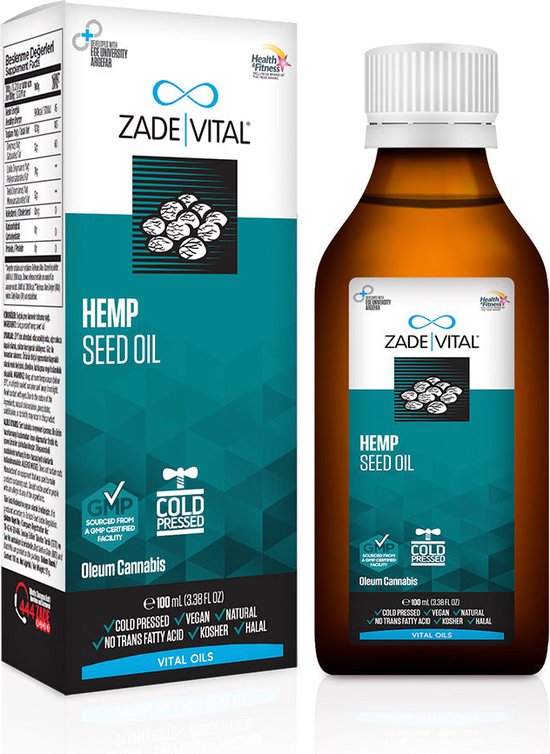 Zade Vital Hennepzaadolie - 100 ml | bol