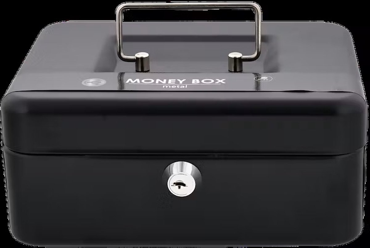 TrueForYou - Geldkist Met Sleutel Metalen Geldkluisje – Geldkist –Kassa ...