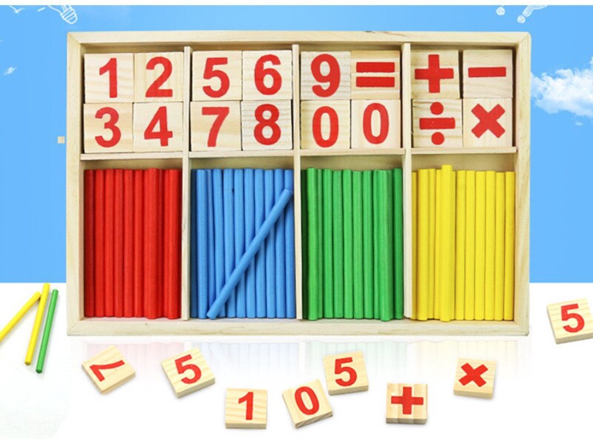 Reken Spel - Leren Rekenen voor Kinderen - Montessori Speelgoed ...