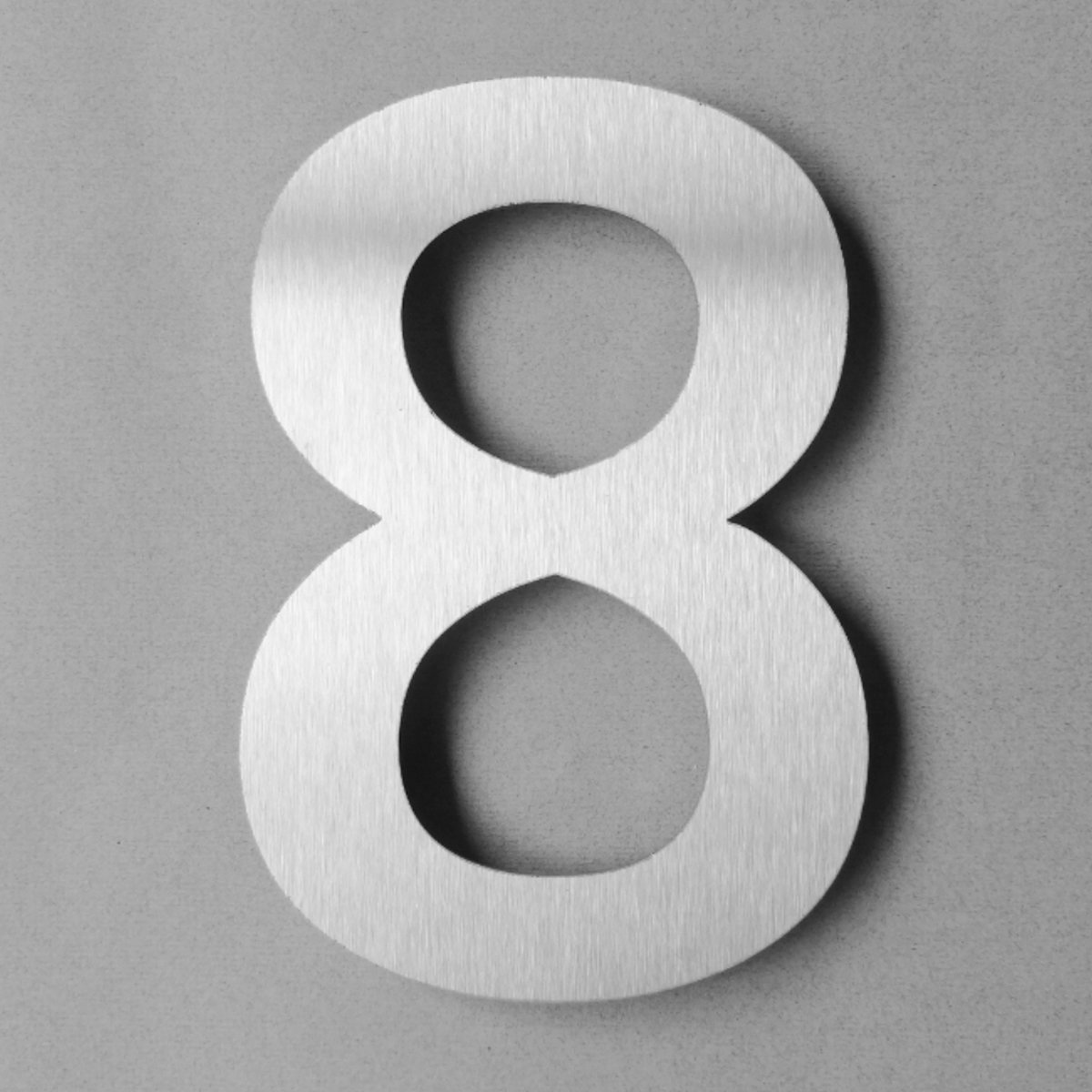 Cijfer 8 (acht) XXL huisnummer RVS 600mm | bol