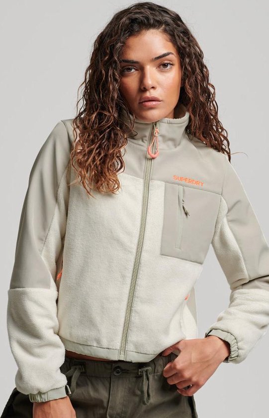 Superdry Code Hybrid Trekker Jacket Dames Jas - Wit - Maat XS | bol.com