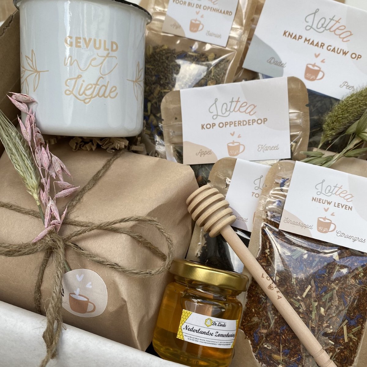 Het Theeplankje Giftbox Deluxe 'Knap Maar Gauw Op' - thee, thee cadeau ...