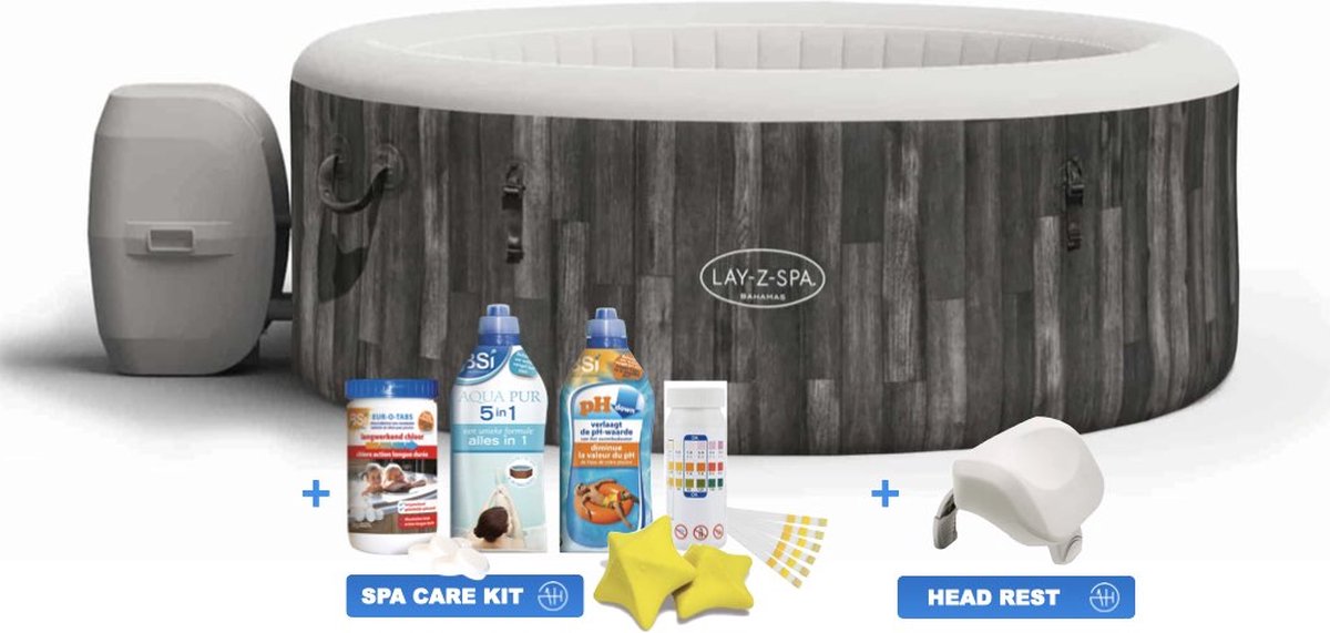 PREMIUM Lay-Z-Spa Bahamas Airjet avec LED 7 couleurs et Kit d'entretien ...