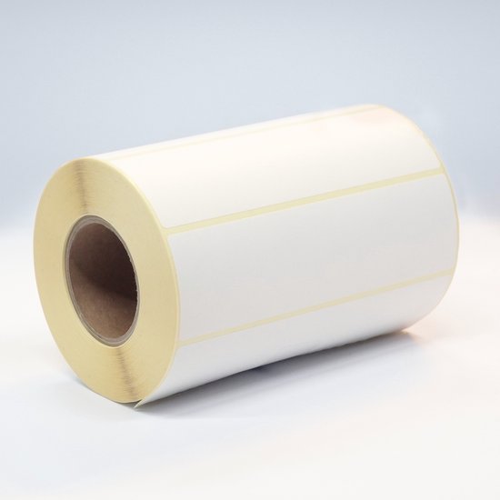 Blanco Stickers op rol 1000ex. 140x40mm wit | bol