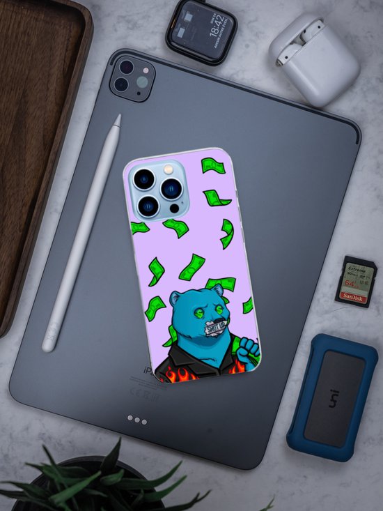 Phonegoat NFT Art iPhone 13 Pro Case Bear x Dollar | bol