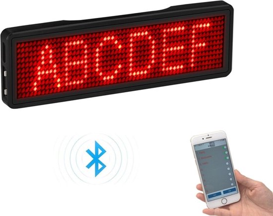 WiseGoods Premium Mini LED Bord Programmeerbaar - Display Verlichting ...